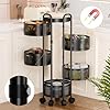 Amazon.com: Rotating Storage Shelves Rack for Kitchen, 5-Tier Multi ...