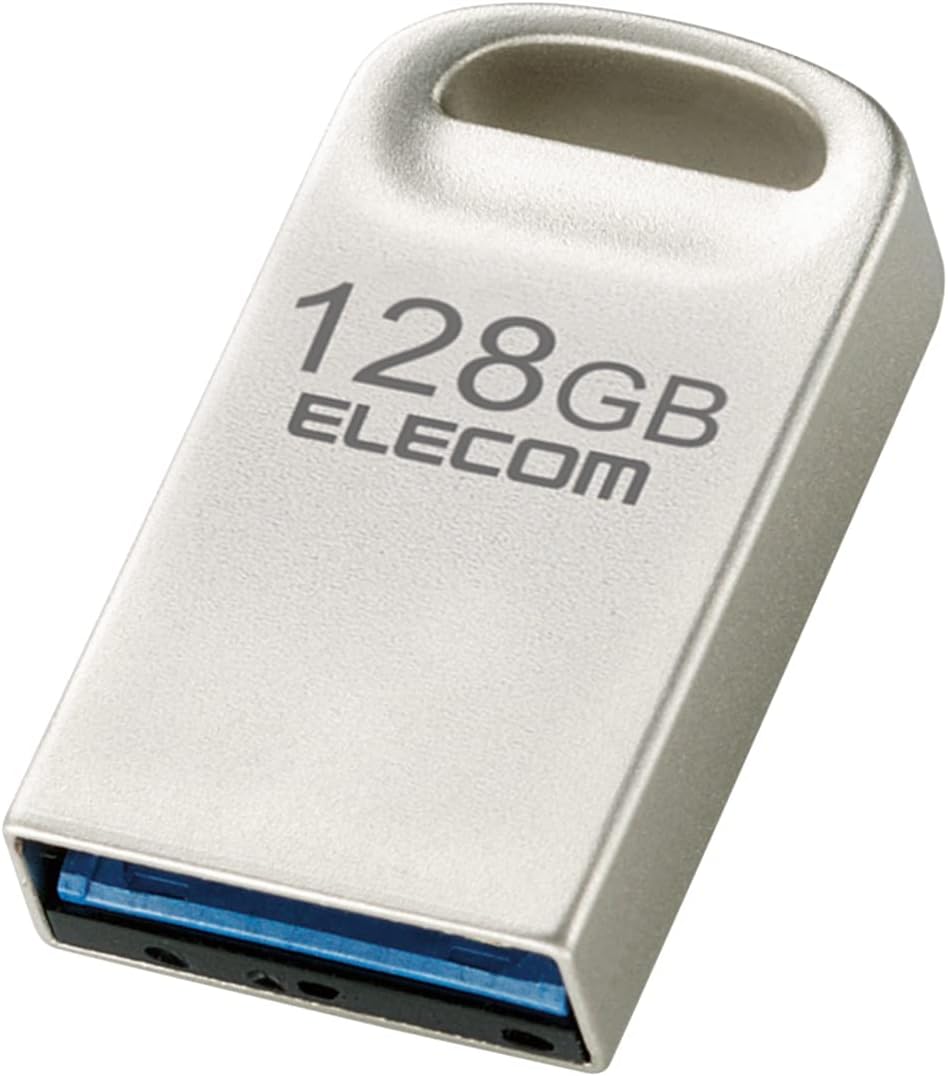 Amazon | エレコム USBメモリ 128GB USB3.2（Gen1）対応 超小型 シルバー MF-SU3A128GSV | エレコム(ELECOM) | USBメモリ・フラッシュ ...