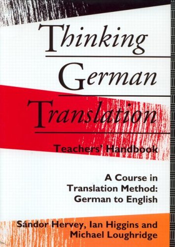 Buy Thinking German Translation Teacher Handbook Book Online at Low ...