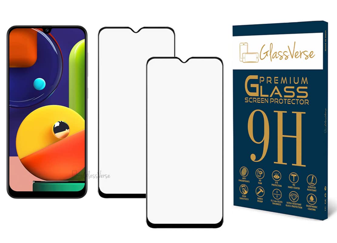 GlassVerse Anti-Shatter Tempered Glass For Samsung Galaxy A50s (Pack Of ...