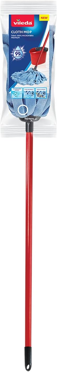 Vileda Cloth Mop, Trapeador de Microfibra Premium, Ultra Absorbente ...