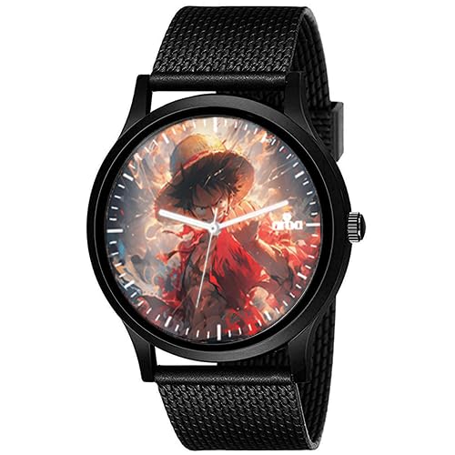 Buy AROA Watch New Watch for Monkey D. Luffy Rage Model : 1132 Black ...