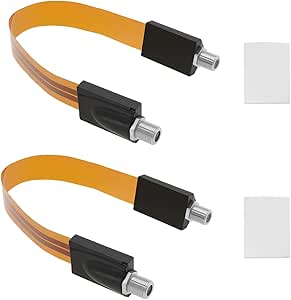 Amazon.com: SING F LTD 2Pcs Flat Coaxial Cable 26cm Jumper Coaxial ...