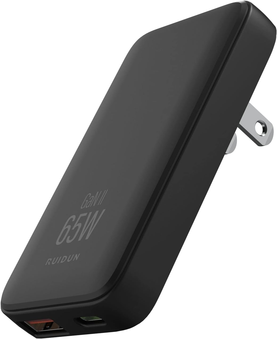 Amazon.com: RUIDUN 65W GaN USB C Charger,2 Port Flat USB Wall Charger ...