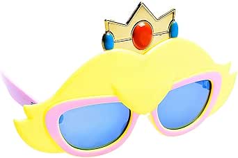 Amazon.com: Sun-Staches Official Princess Peach Sunglasses | Costume ...
