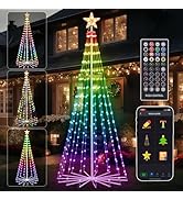 Amazon.com: FANCILLUMA 7 FT Lighted Palm Tree Smart App Remote Control ...