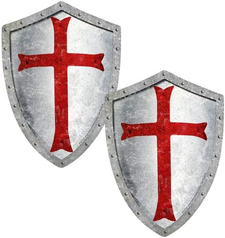 Amazon.com - The Knights Templar Grunge Shield Stickers (2 Pack-5x3.5 ...