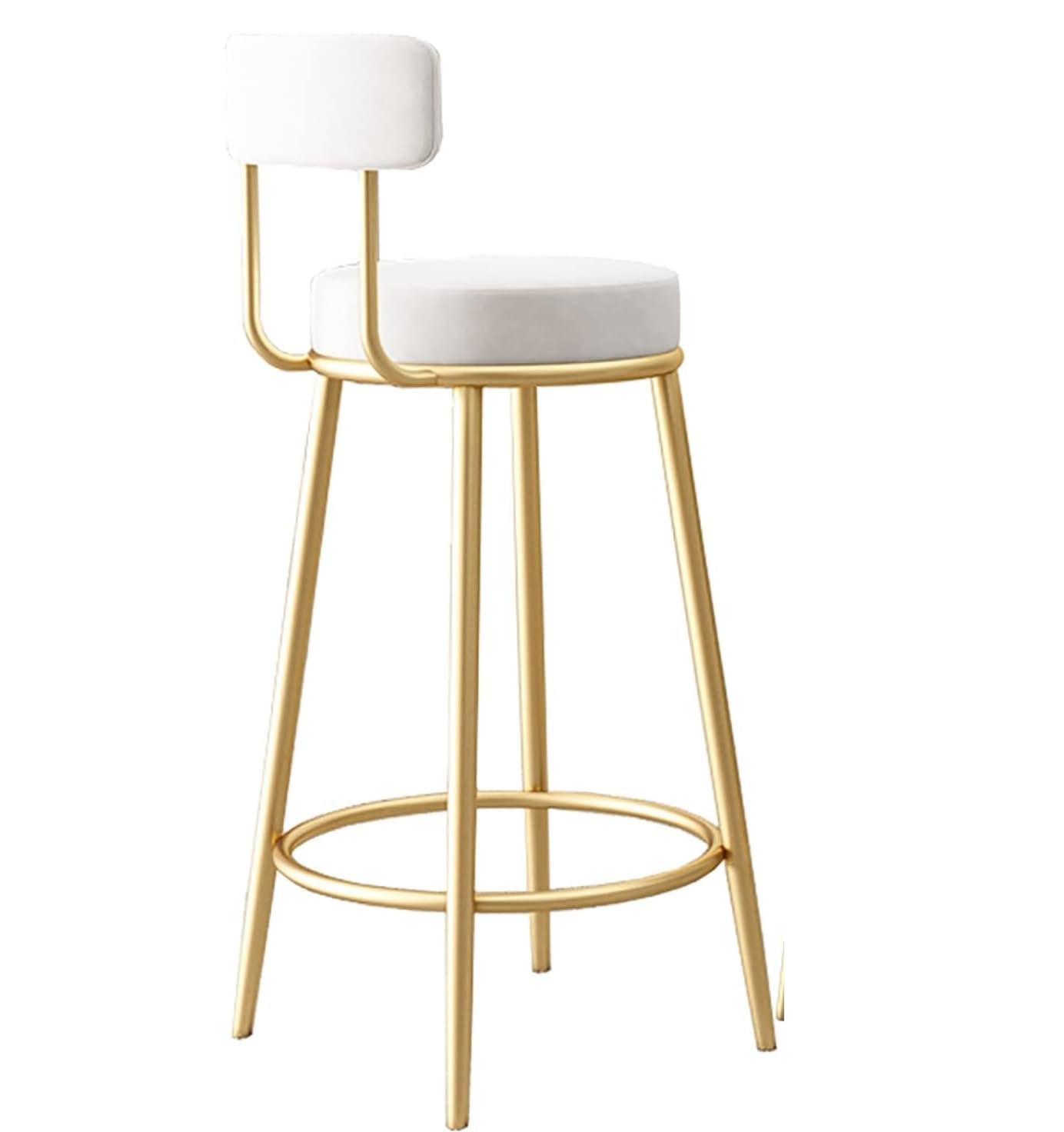 Nutech Decor Velvet Luxury Bar Stools: Opulent High Stool with Fabric ...