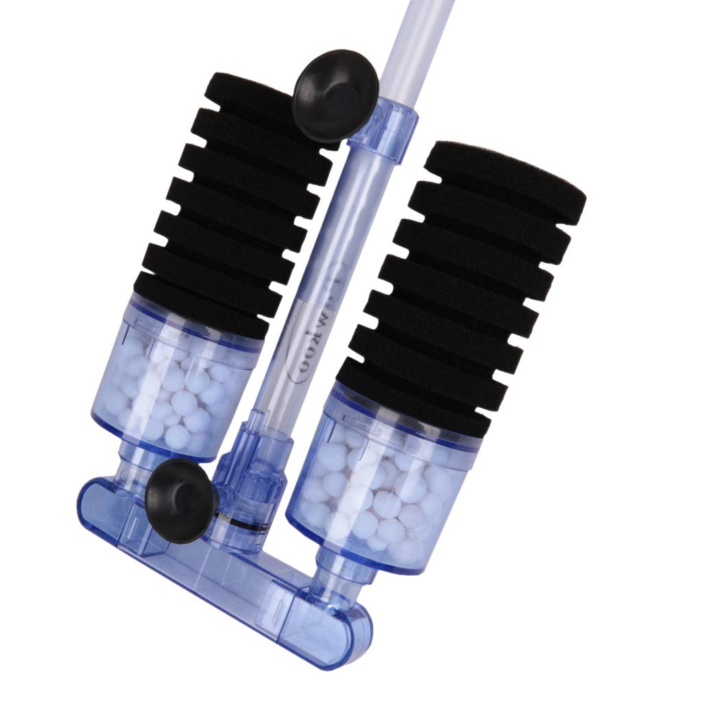 Snapklik.com : Powkoo Double Sponge Filter For Aquarium Sponge Filter ...