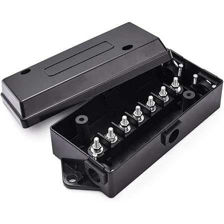 Amazon.com: MICTUNING 7 Way Electrical Trailer Junction Box - 7 Gang ...