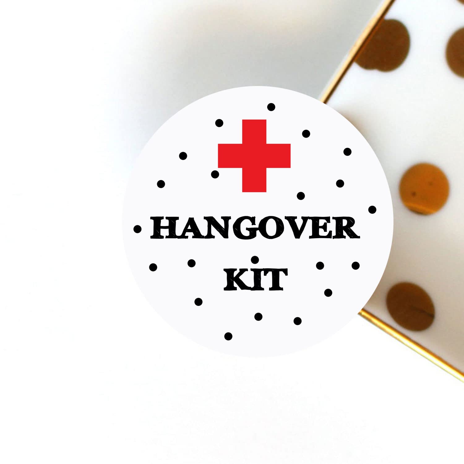 Hangover Kit Sticker Emergency Hangover Kit Party Favour Labels Party ...
