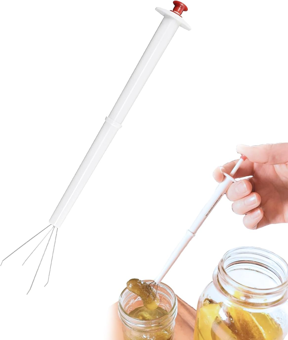 Stainless Steel and Plastic Picker Pickle Pincher, 1PC Pickle Picker ...