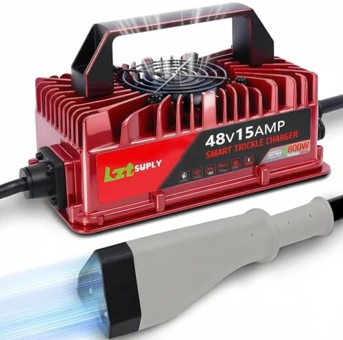 Amazon.com: Lztsuply 48V 15Amp Golf Cart Battery Charger for EZGO RXV ...