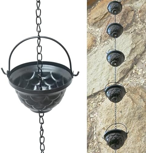 Amazon.com : MNRYLKB Rain Chains for Gutters 8.5Ft Rain Chain ...