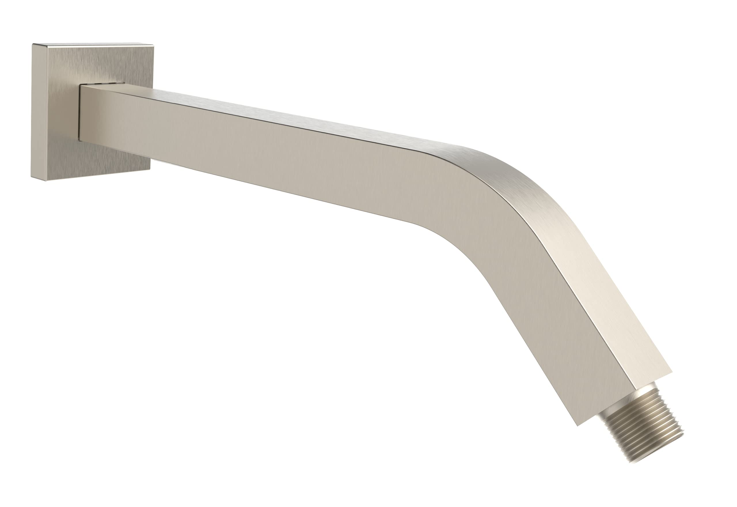 Aquaiaw Square Shower Arm and Anti-Scratch O-Ring Flange, 8 inch, Heavy ...