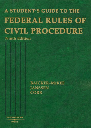Buy Student's Guide to the Federal Rules of Civil Procedure Book Online ...