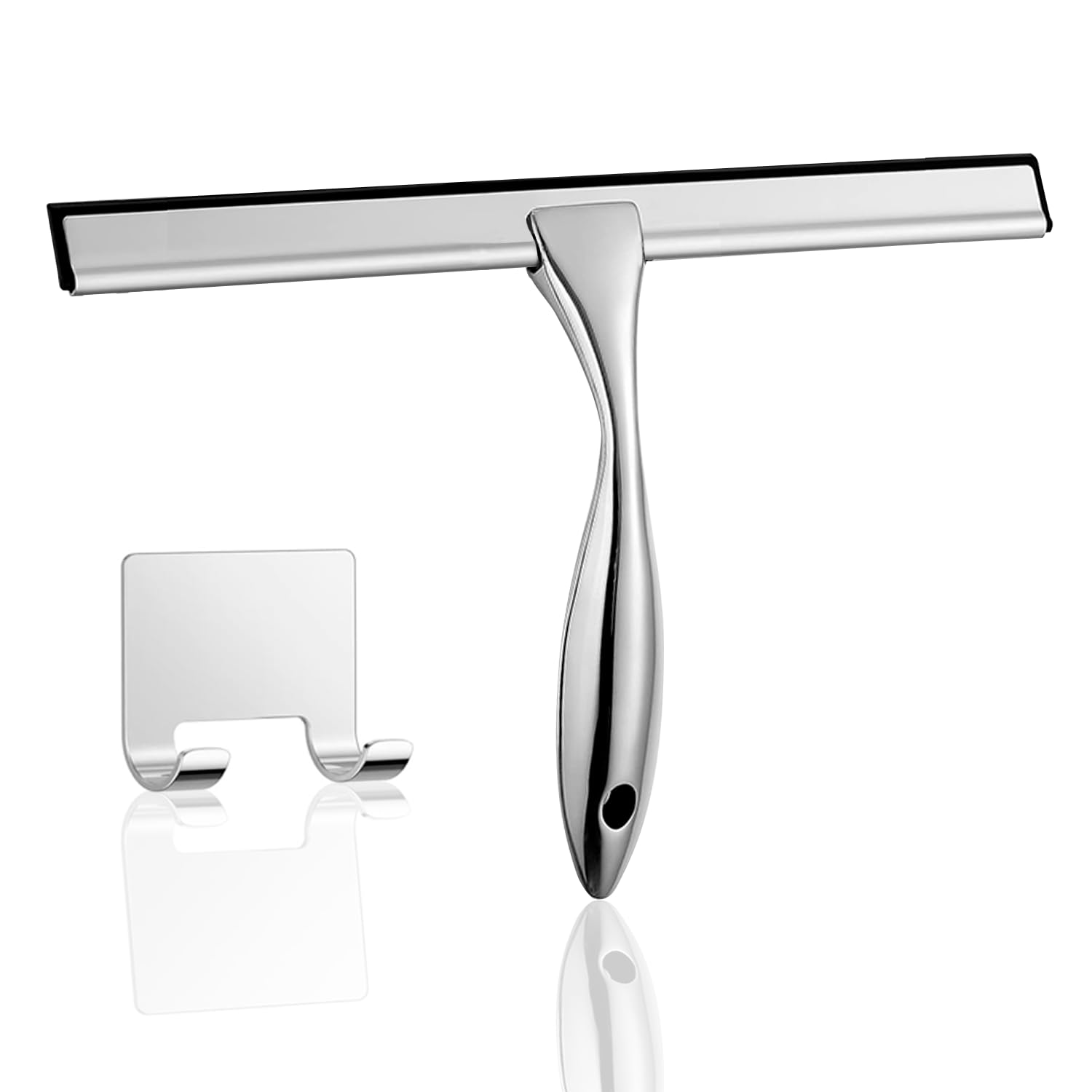 Amazon.com: COFTCLMOMT 12-inch Stainless Steel Shower Squeegee for ...