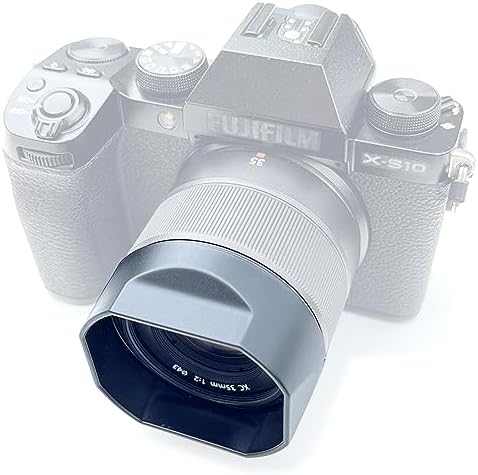 Amazon.com : Black Square Metal Lens Hood Shade w/Cover Cap for ...