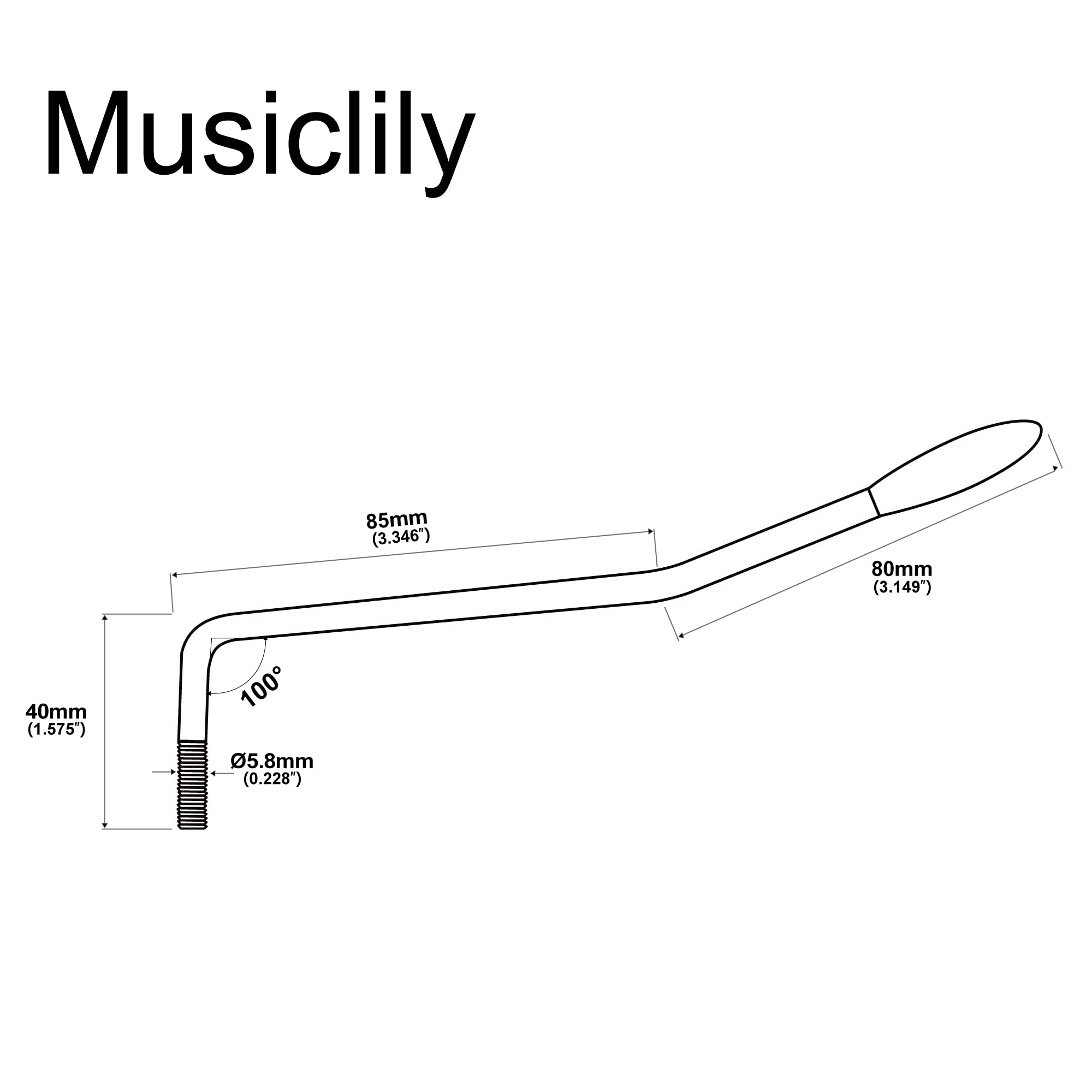 Snapklik.com : Musiclily 6mm Steel Thread Tremolo Arm Electric Guitar ...