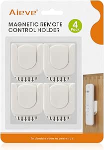 Amazon.com: AIEVE Magnetic Remote Control Holder - Wall Mount TV Remote ...