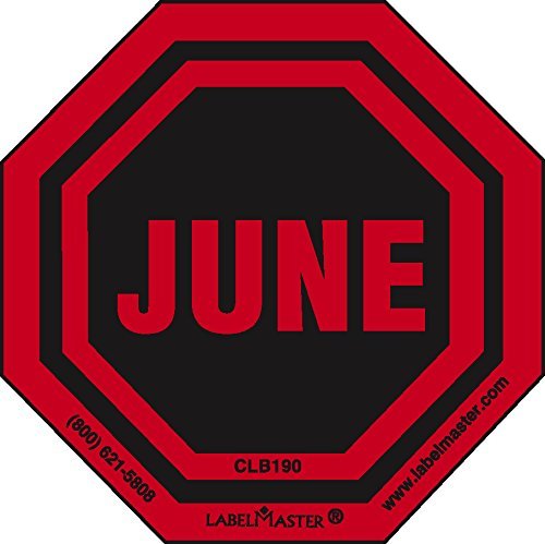 Labelmaster CLB190 June Labels, 3" x 3" (Pack of 500): Amazon.com ...