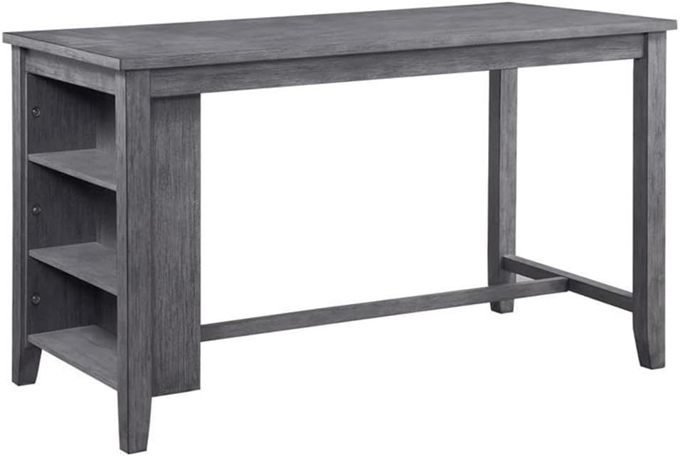 Amazon.com - Homelegance Timbre 30" x 60" Counter Height Table, Gray ...