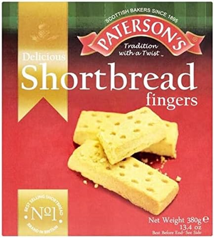 Amazon.com: Paterson's Clotted Cream Shortbread Fingers, 300g : Grocery & Gourmet Food