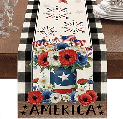 Amazon.com: Military US Marine Corps Table Runner,Memorial Day ...