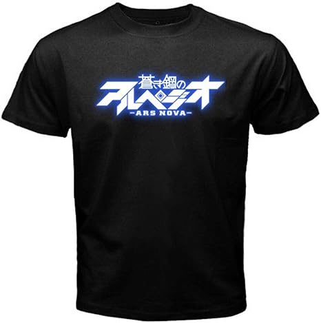 RTYUJ New ARS NOVA Anime Cartoon Logo Men's Black T-Shirt Size S M L XL ...
