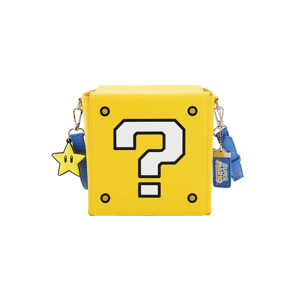 Super Mario Bros Question Mark Block 6.5” Novelty Crossbody Bag ...