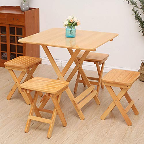 BESISOON Dining Table Simple Small Square Table Folding Tables Folding ...