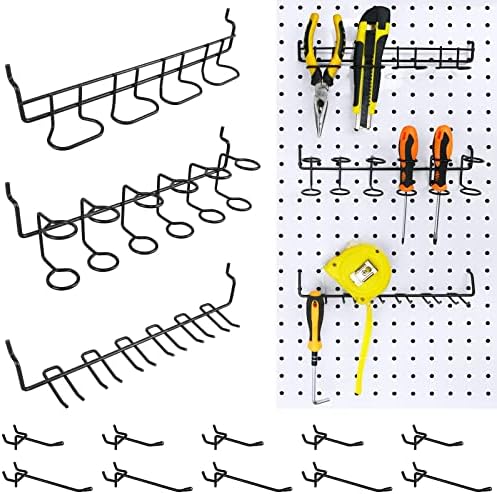 Amazon.com: G.CORE 8-Pack Pegboard Hooks, Peg Board Tool Utility Hooks ...