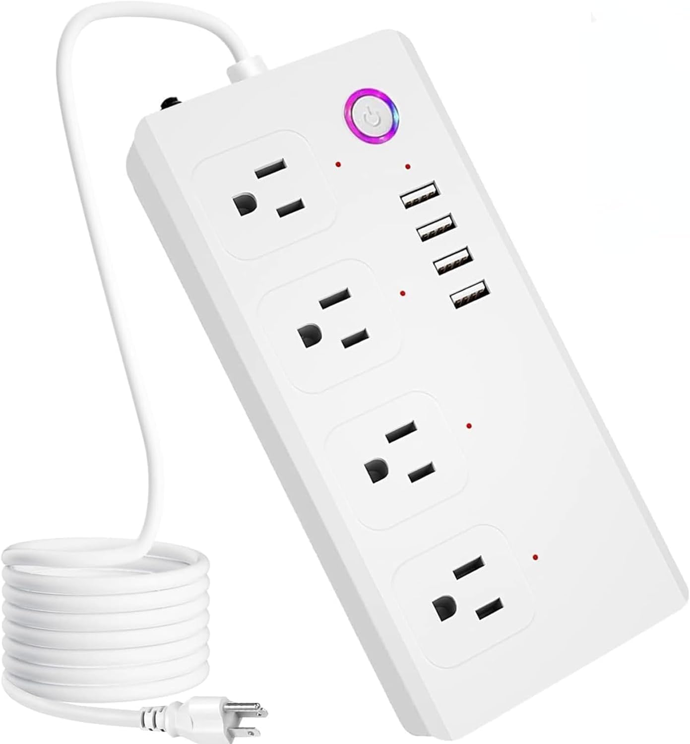 Amazon.com: Smart Plug Power Strip with USB Ports - 4 Outlets + 4 USB ...