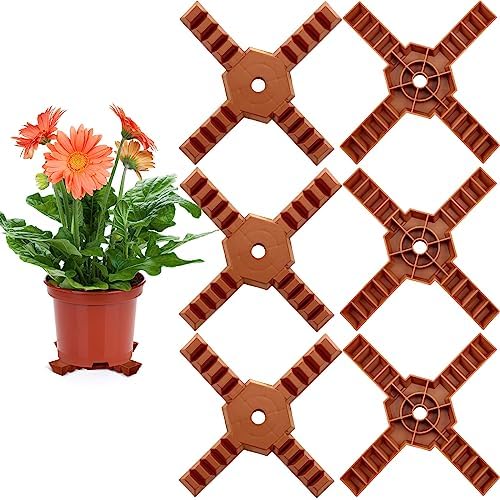 Amazon.com : Panelee 6 Pcs Plant Pot Stand Riser Adjustable Cuttable ...