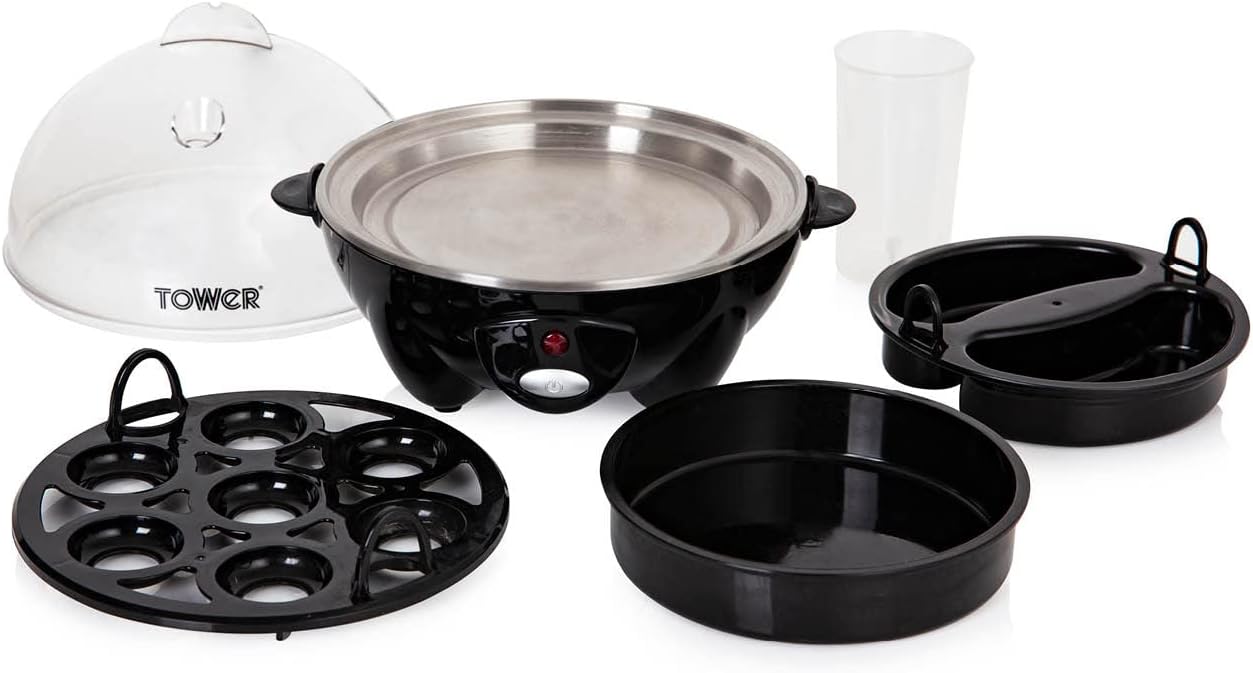 Tower T19023 Multi-Function Egg Cooker with Egg Poaching Tray ...