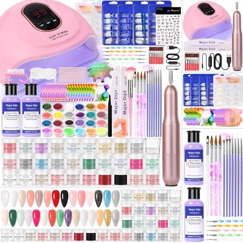Amazon.com: Acrylic Nail Kit With Drill And U V Light Full Nail Kit Set ...