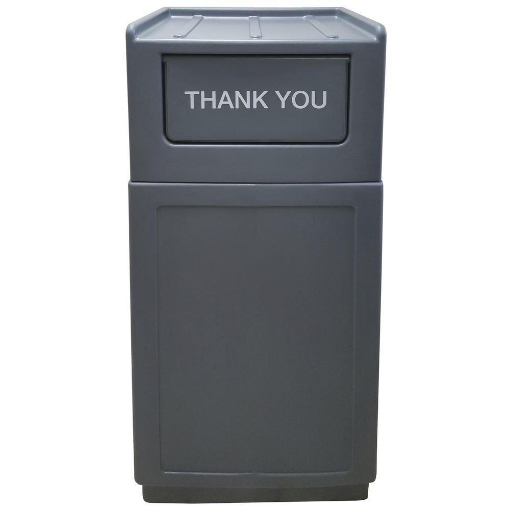 Amazon.com: HUBERT Restaurant Trash Can with Tray Top Lid,39 Gallon ...