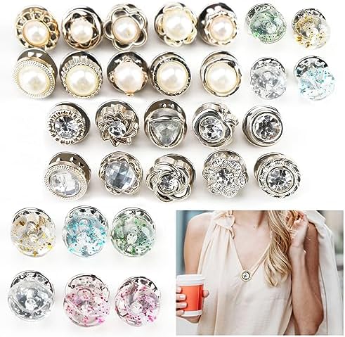 30PCS Anti Exposure Fixed Brooches, Modesty Pin - Shirt Cover Up Brooch ...