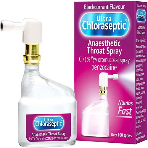 Ultra Chloraseptic Anaesthetic Throat Spray Blackcurrant, 15 ml ...