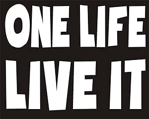 One Life Live It Funny Joke Novelty Car Bumper Sticker 7.5x5.5 ...
