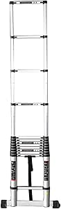 Telescopic Ladder 18ft, Collapsible Aluminum Telescoping Ladder ...