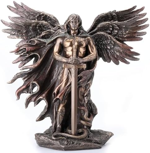 Amazon.com: US 11 Inch Six Winged Guardian Angel with Serpent Figurine ...