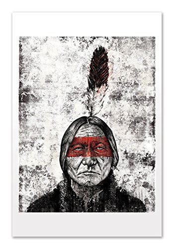 Amazon.com: Sitting Bull | High Quality Art Poster Print : Handmade ...