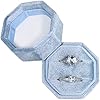 Amazon.com: Vicoter Velvet Ring Box, Ring Box 2 Slots Ring Gift Box ...