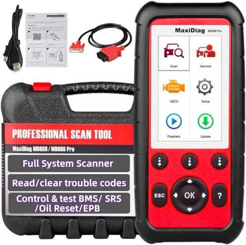 Autel MaxiDIAG MD808 Pro OBD2 Scanner All System Diagnostic Scan Tool ...