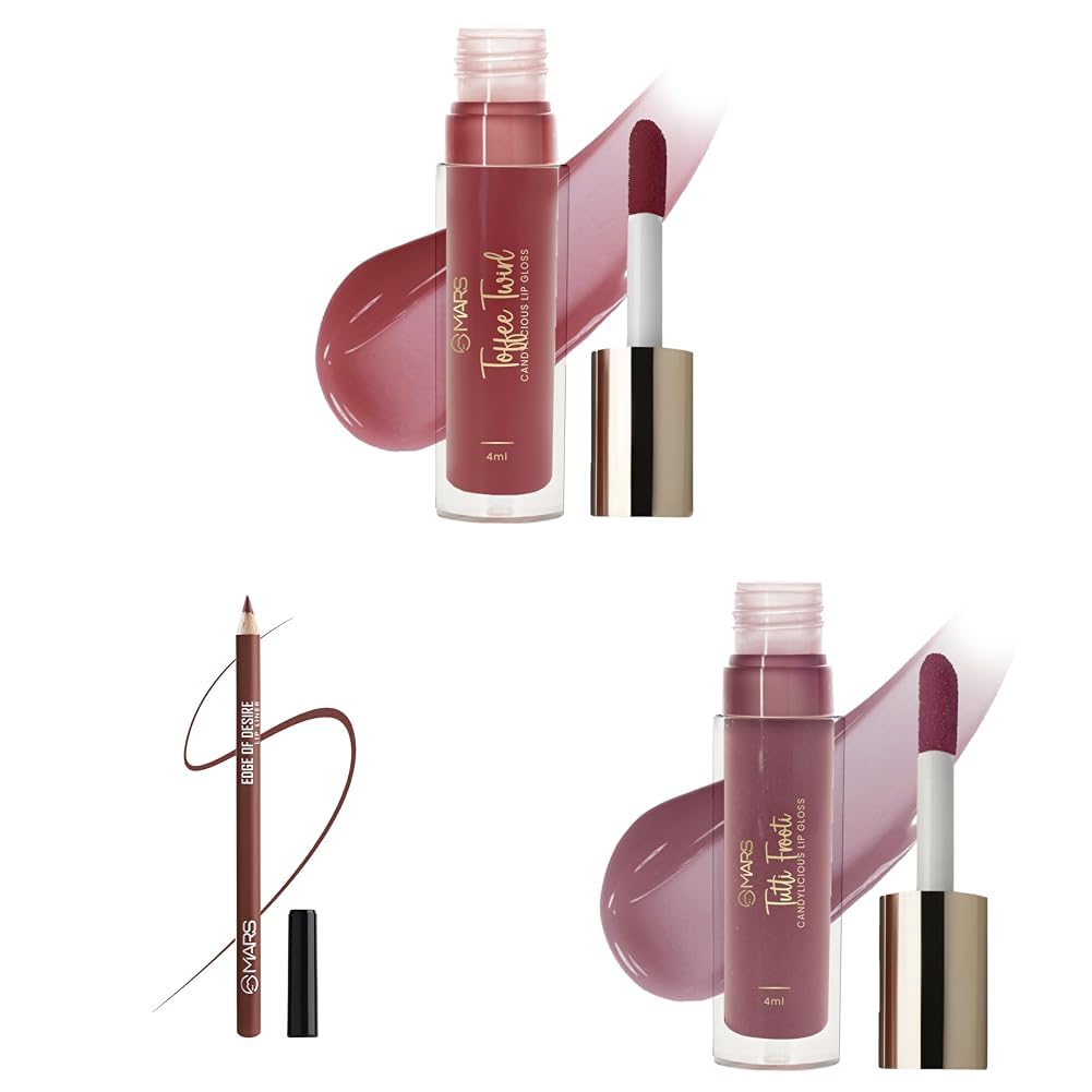 Buy MARS Candylicious Lip Gloss 4ml (11-Toffee Twirl) & (02-Tutti ...