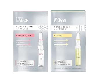 Amazon.com: BABOR Power Serum Ampoule: Beta Glucan and Retinol Serum Bundle : Beauty & Personal Care