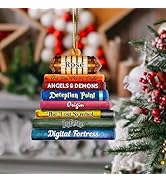 Amazon.com: Personalized Christmas Book Tree Ornament, Custom Name ...