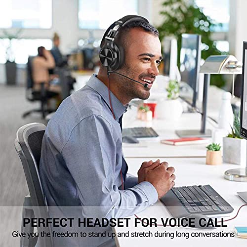 OneOdio A71D PC Headsets with Microphone, Multifunctional Headset with ...