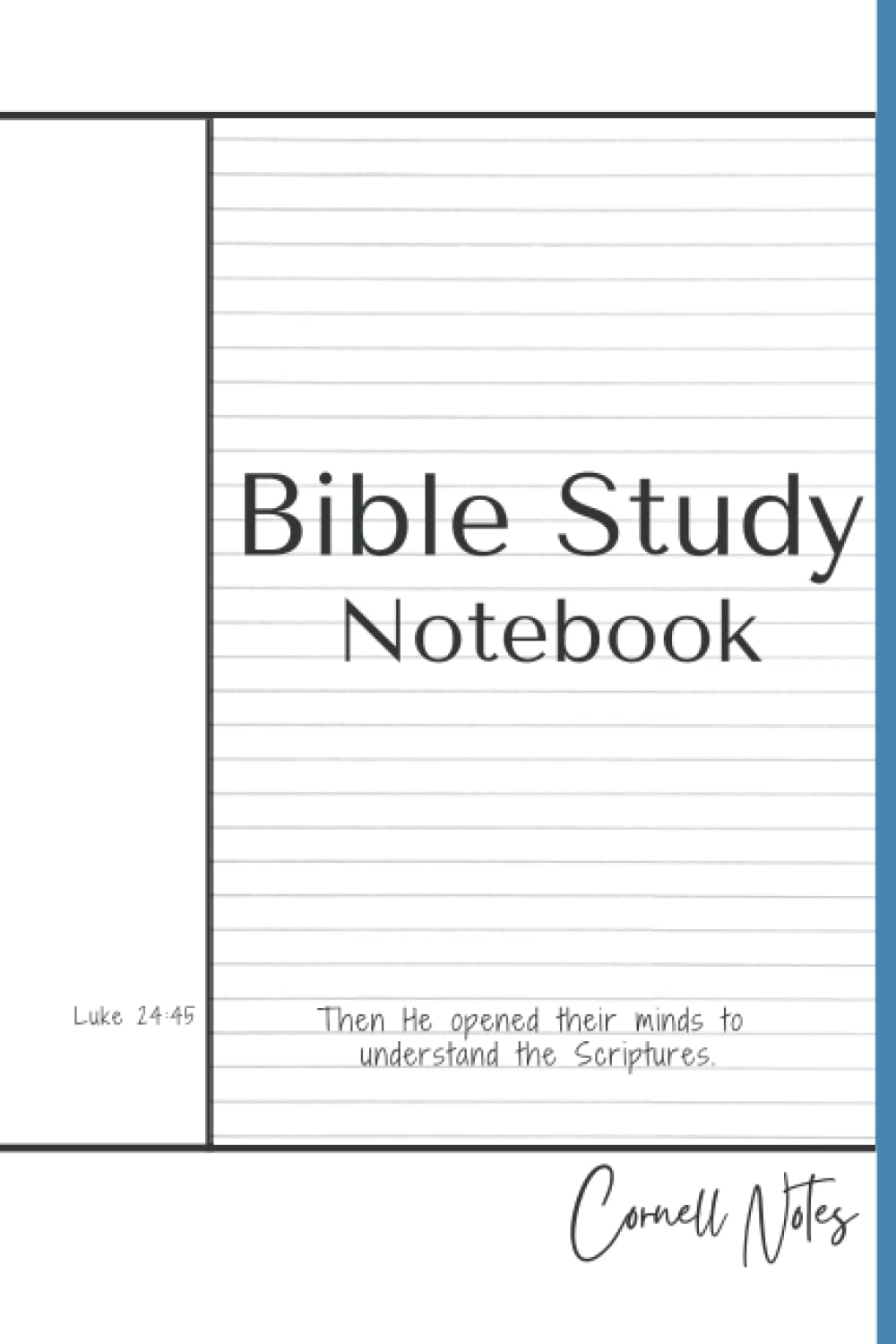 Bible Study Notebook: Cornell Notes: Lynch, Kathy: Amazon.com: Books